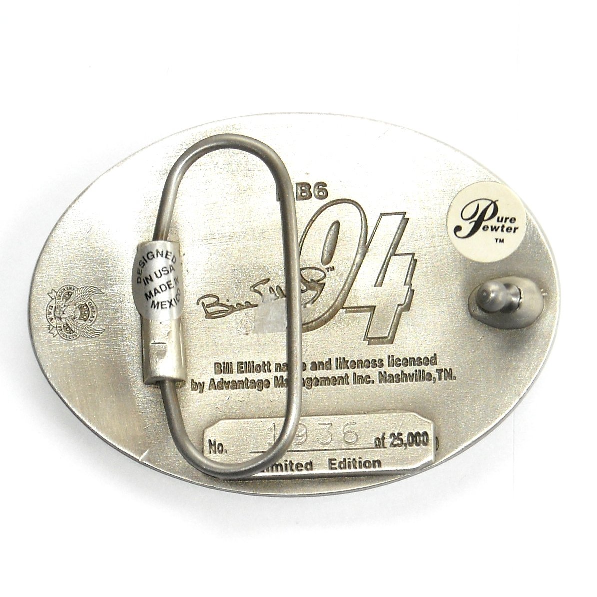 Bill Elliott Nascar 94 Great American Limited Edition Belt Buckle