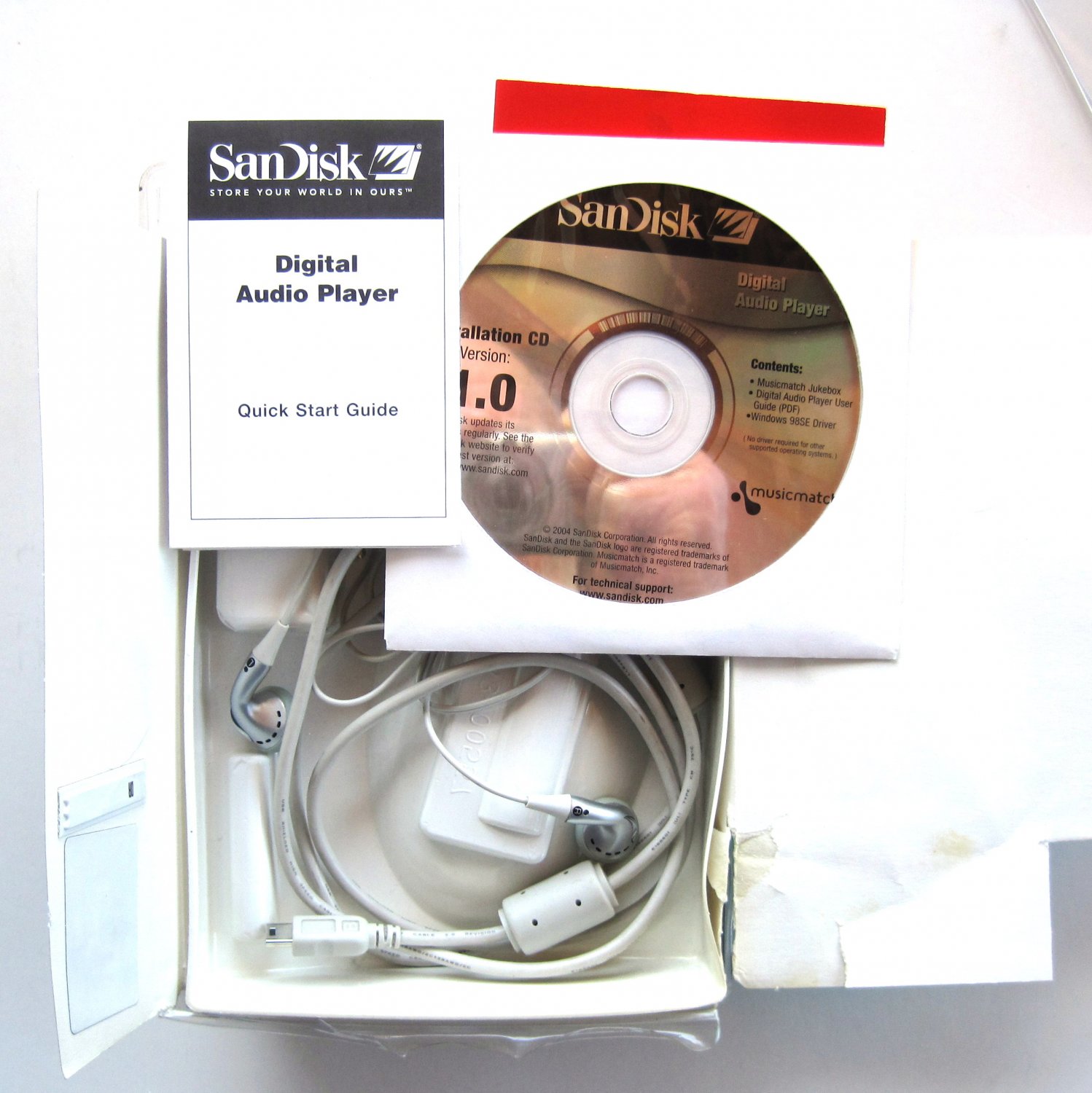 SanDisk Digital Audio Player 512MB Blue