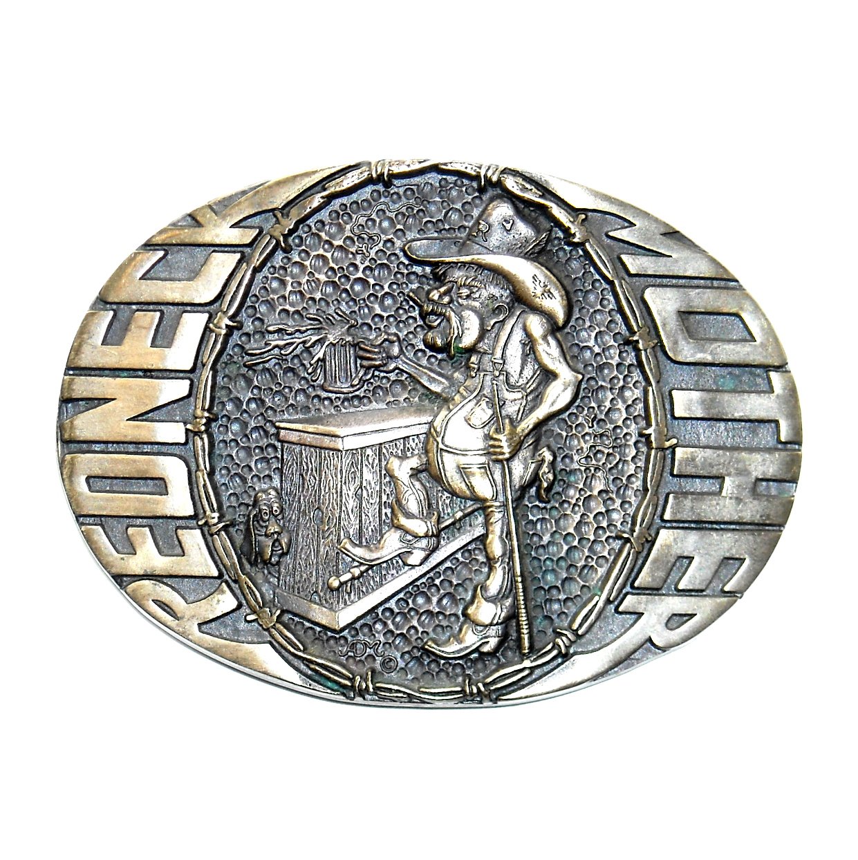 Redneck Mother Award Design ADM Solid Brass Belt Buckle