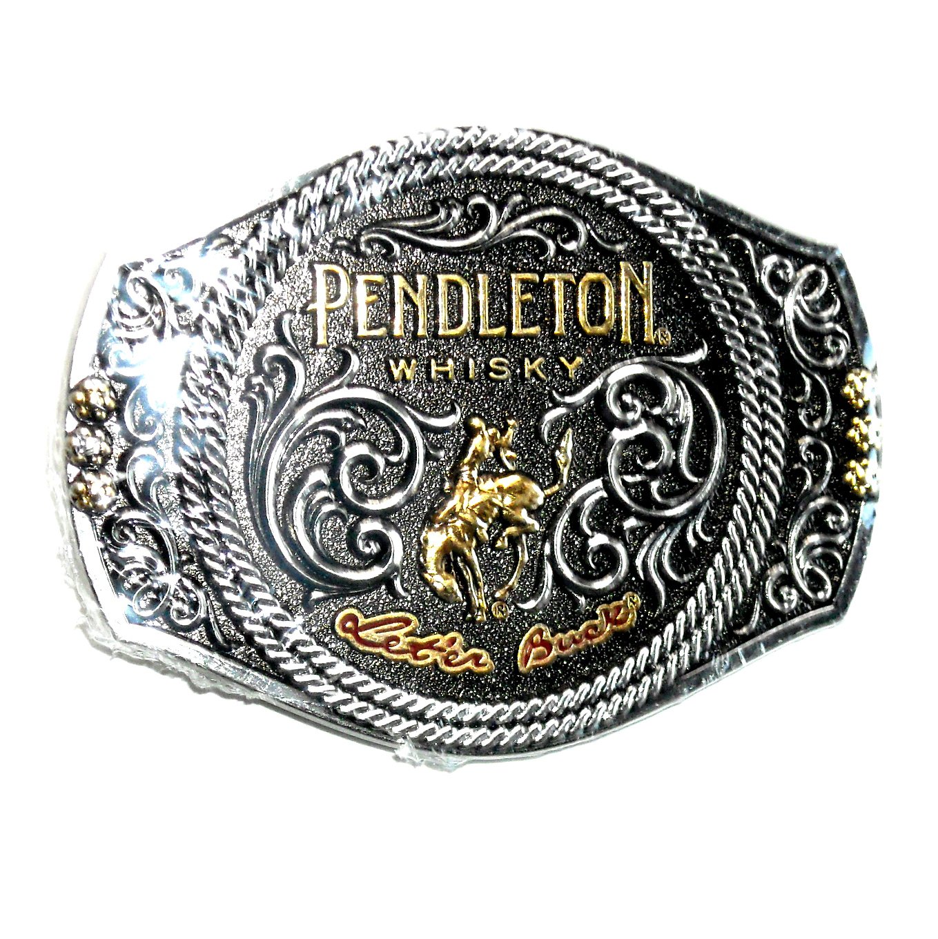 2021 Pendleton Whisky Round Up Rodeo Montana Silversmiths Belt Buckle