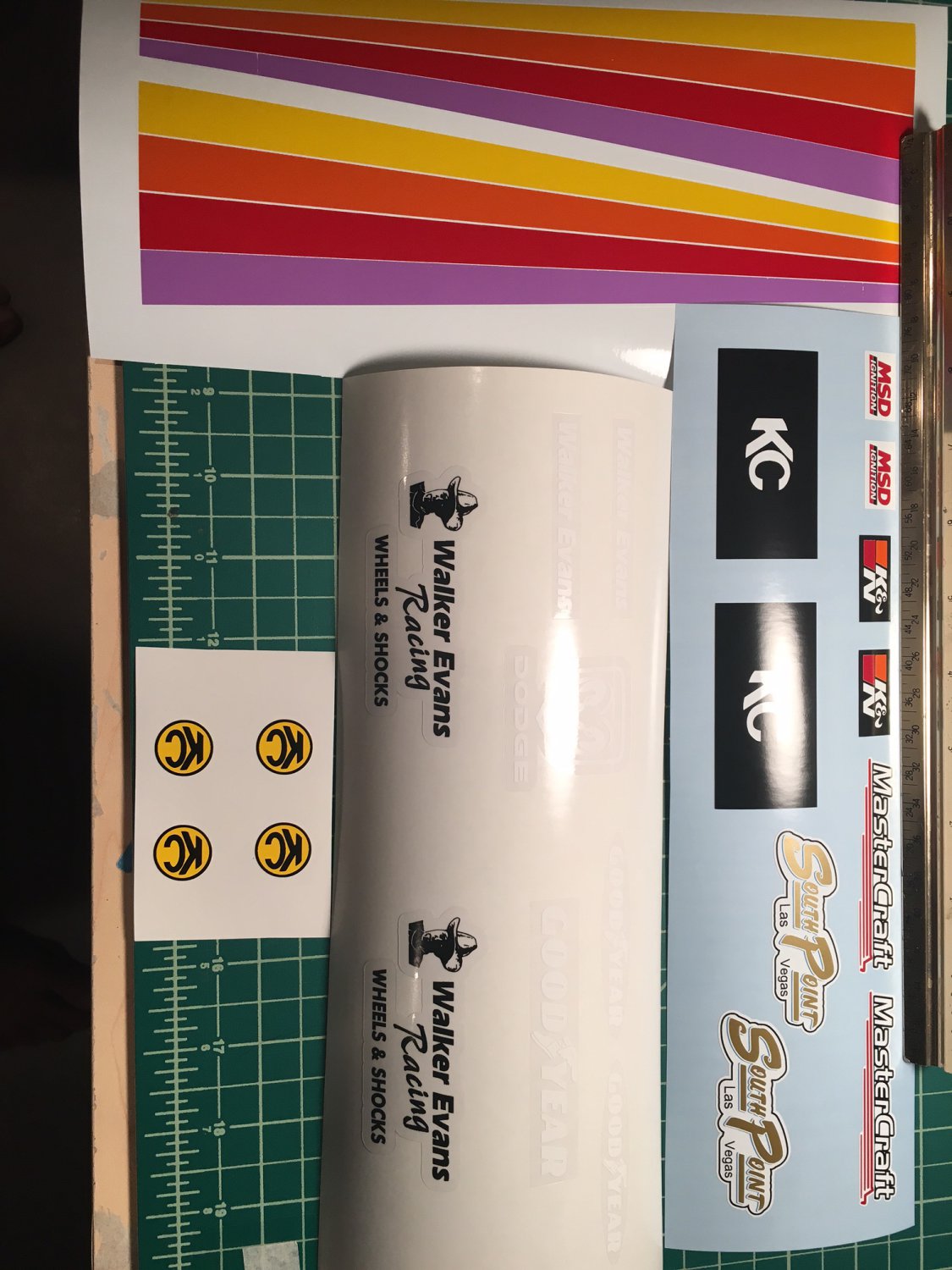 Body Decals Dodge Walker Evans Custom Slash SC10 HPI Losi Yeti Axial ...