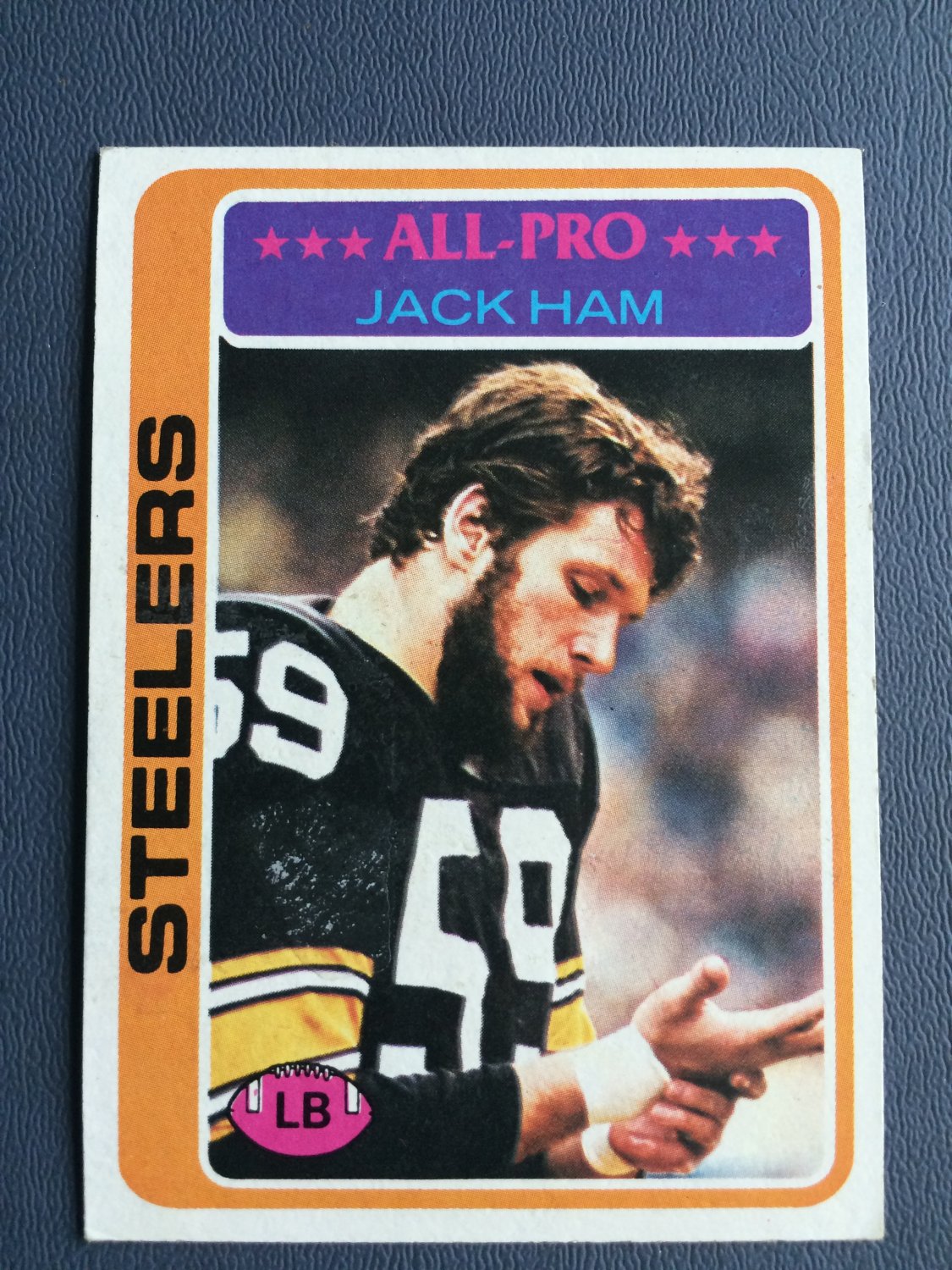 1978 Topps Football Card #450 Jack Ham "Steelers"