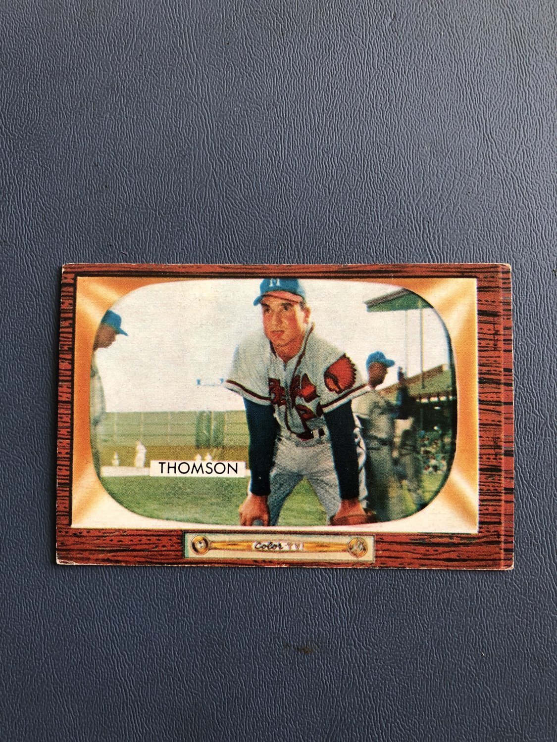 1955 Bowman Baseball Card #102 Bobby Thomson :Braves"