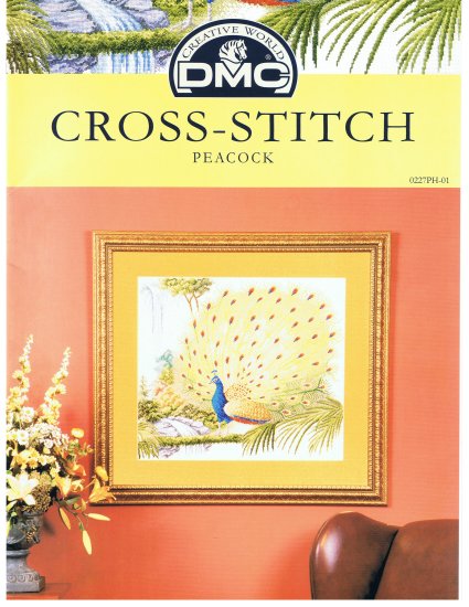 DMC's PEACOCK Counted Cross Stitch Pattern