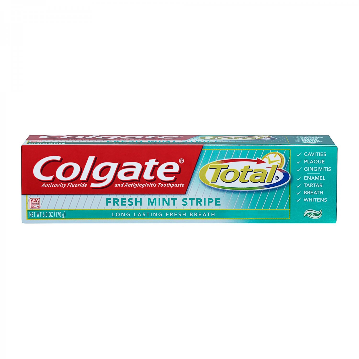Colgate Total Toothpaste, Fresh Mint Stripe Gel 6 oz