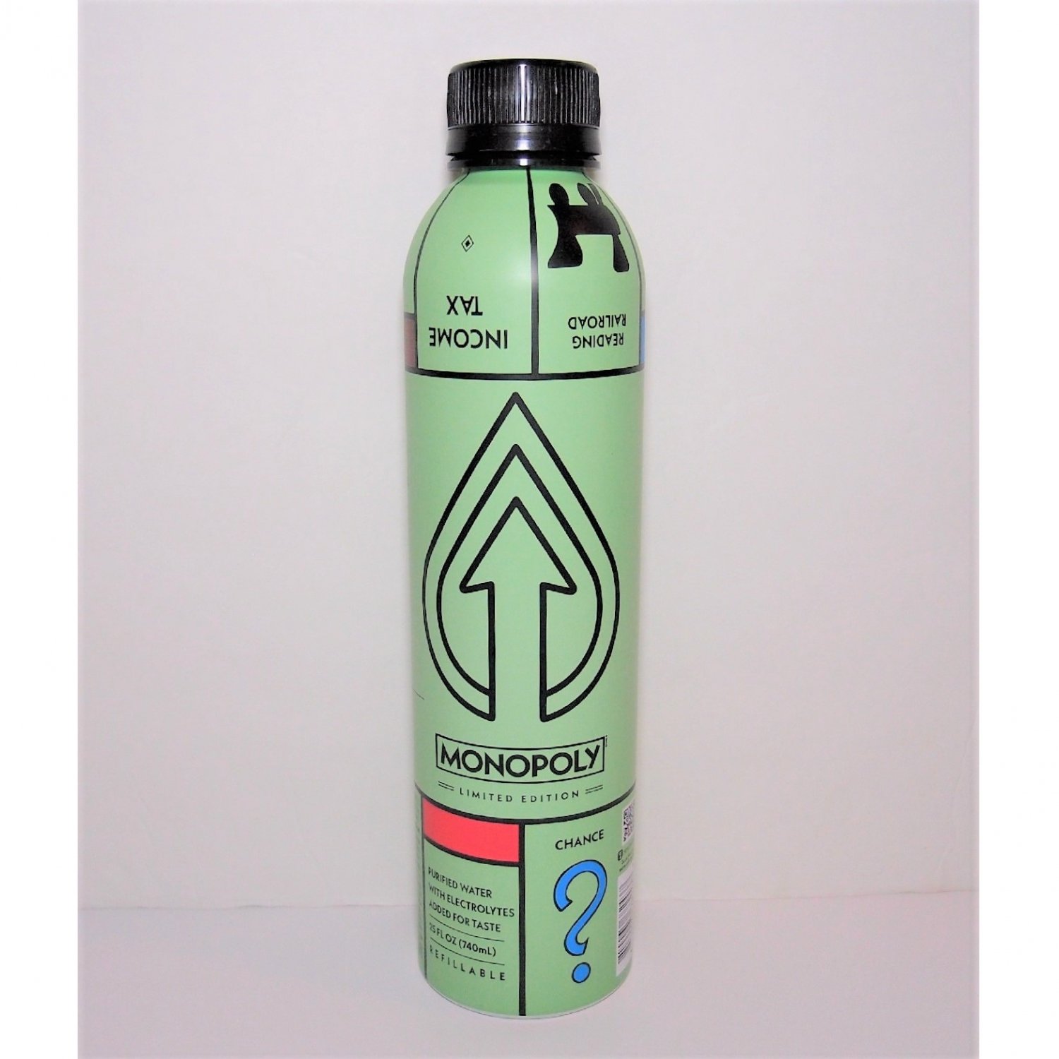 Path Limited Edition MONOPOLY Refillable Aluminum Water Bottle, 25 Fl Oz