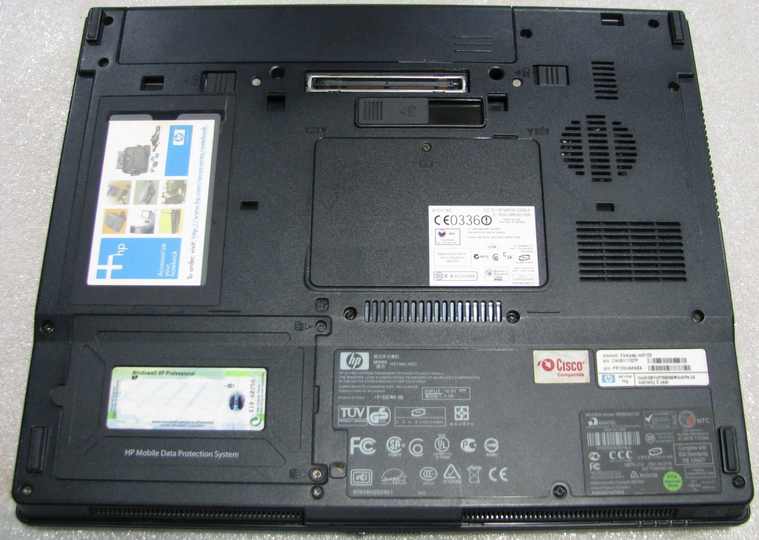 1 HP COMPAQ NC6120 1.86GHZ 40GB 512MB WIFI DVD/CD-RW BUSINESS LAPTOP ...