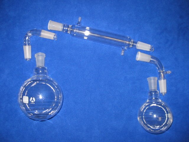 1000ml 24/40 simple distillation kit with round or flat bottom flasks