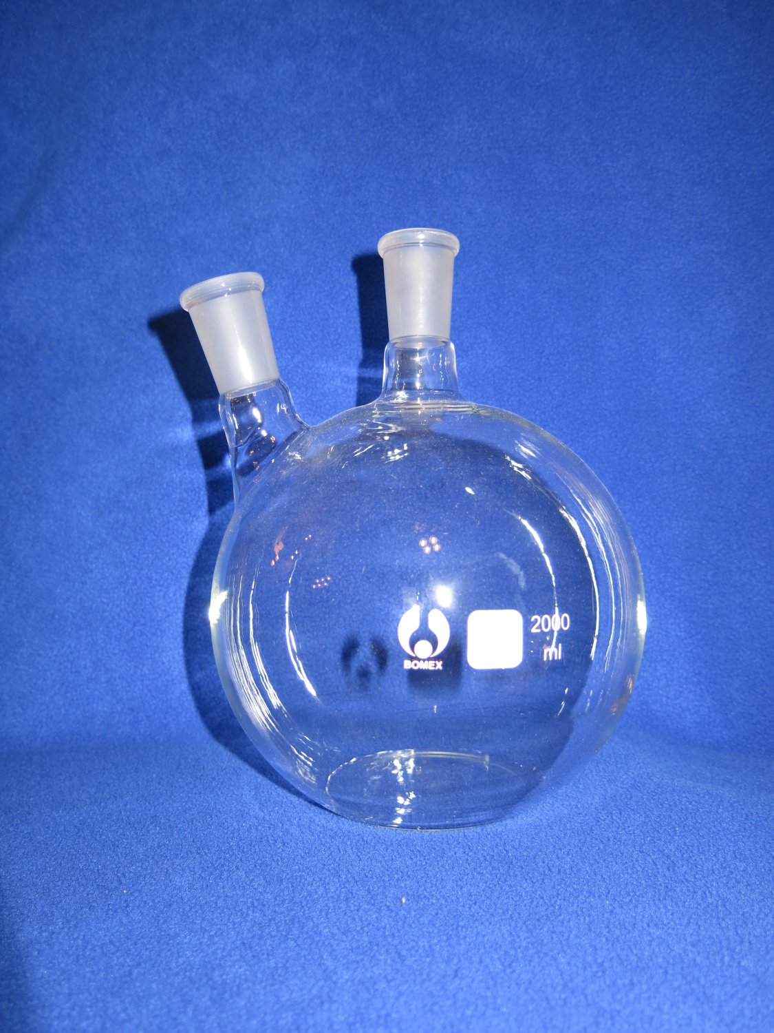 2-neck Flat bottom boiling flask 24/40 2000ml