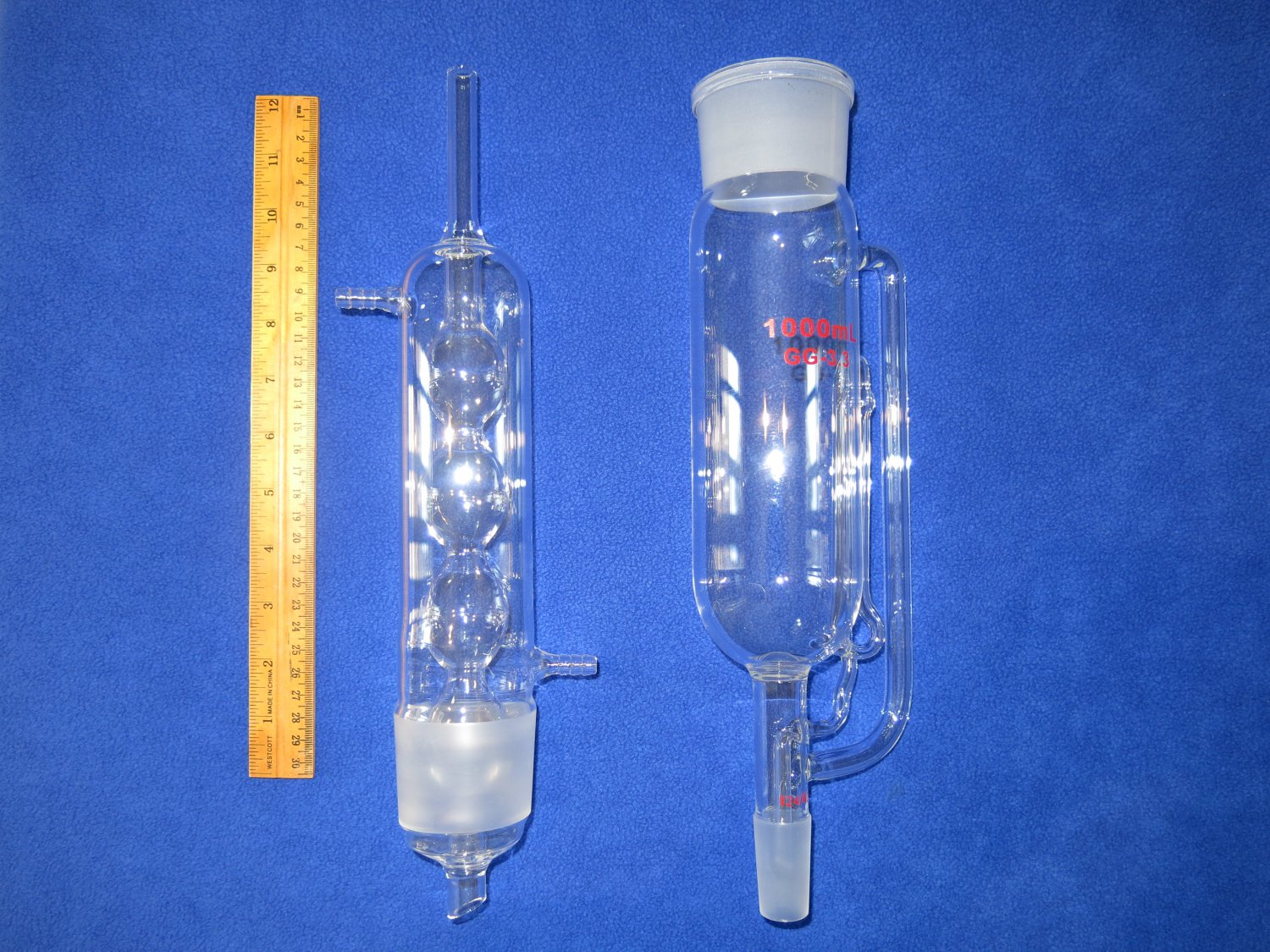 60/40 large Soxhlet Extraction Apparatus 24/40, heavy wall