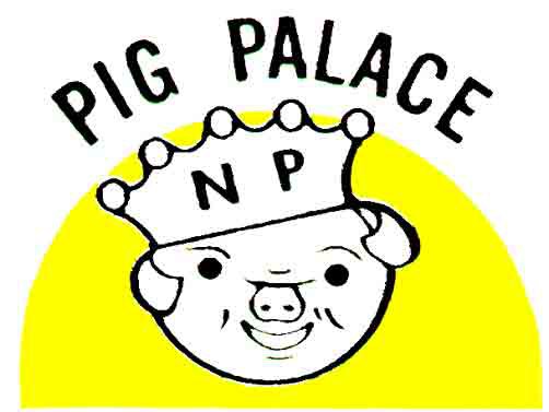 PIG PALACE PLAQUE for AMERICAN FLYER TRAINS GILBERT