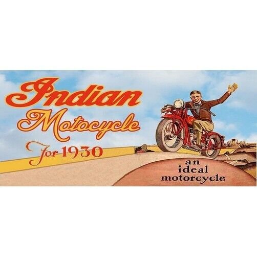(2) AMERICAN FLYER ALLABOARD BILLBOARD INDIAN MOTOCYCLES ADHESIVE STICKER