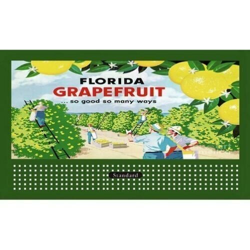 LIONEL STYLE BILLBOARD GLOSSY INSERT FLORIDA GRAPEFRUIT & AMERICAN FLYER