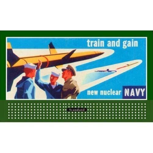 LIONEL STYLE BILLBOARD GLOSSY INSERT TRAIN and GAIN NAVY