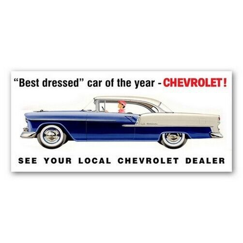 AMERICAN FLYER BEST DRESSED CHEVROLET ADHESIVE WHISTLE BILLBOARD ...