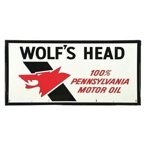 AMERICAN FLYER WOLF'S HEAD OIL ADHESIVE WHISTLE BILLBOARD STICKER for ...