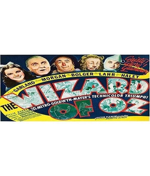 (2) AMERICAN FLYER ALLABOARD BILLBOARD WIZARD OF OZ ADHESIVE STICKER