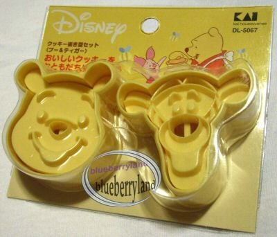 Japan Winnie the Pooh & Tigger Cookie cutter Stamp mold mould