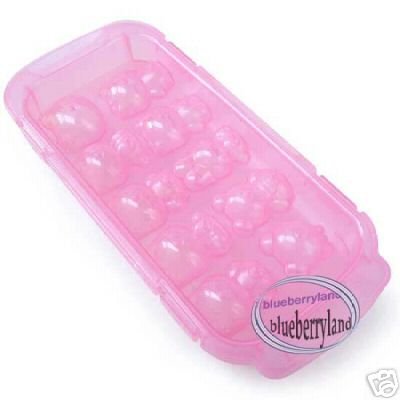 Sanrio Hello Kitty Ice Cube Rack Tray Mold Mould Maker woman kids ladies