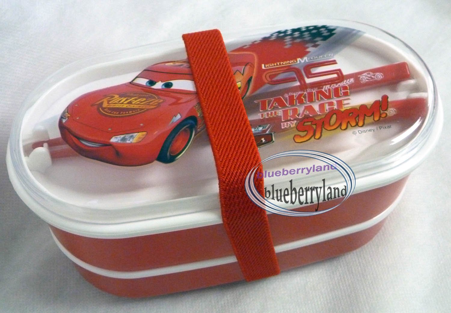 Disney Pixar Lightning McQueen Car Two-tiered Bento Lunch Box ...