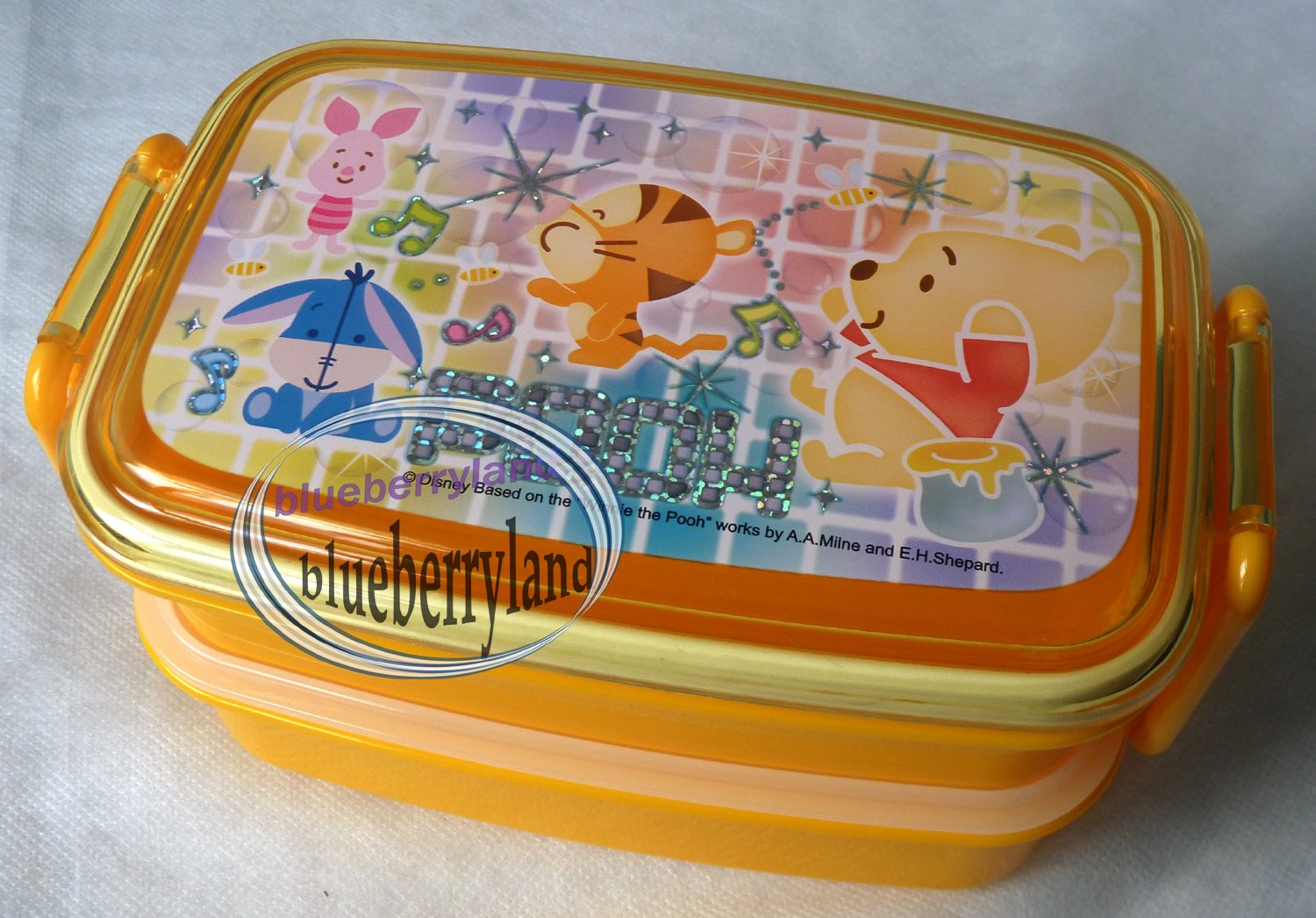 Disney Winnie the Pooh Bento Lunch Box Food Container lunchbox kitchen ...