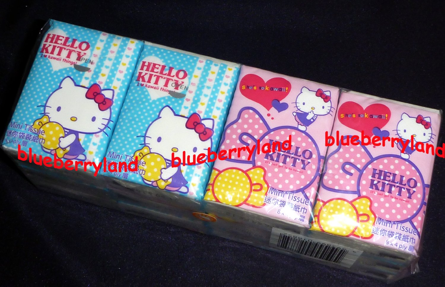 12 Packs Sanrio HELLO KITTY Tissue Paper woman home C