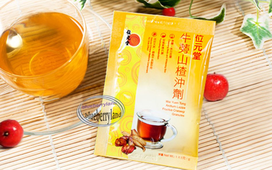 Wai Yuen Tong Arctium Lappa Fructus Crataegi Granules Tea 10 sachets ...