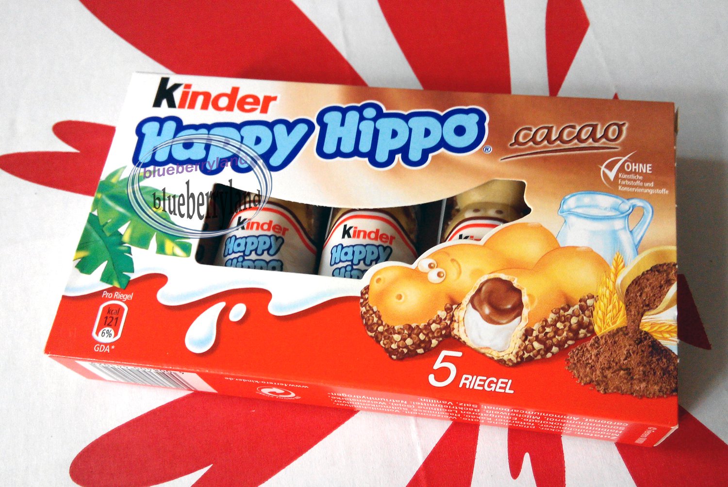 Ferrero Kinder Happy Hippo Cocoa Cream Chocolate Wafer Cookie Biscuit ...