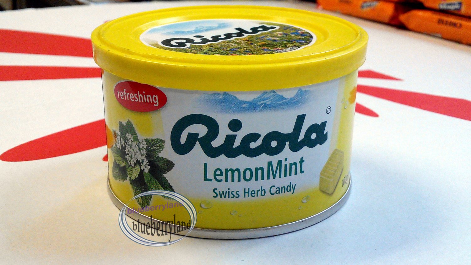 Ricola Swiss Herb Lozenges Sugar free LEMON Mint Drops Candy Candies snack sweet
