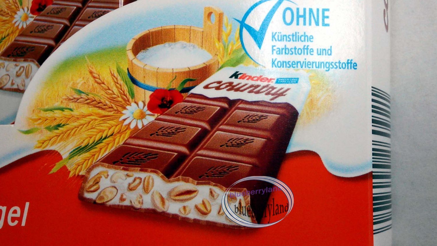 Ferreo Kinder Country Cereals Milk Chocolate Bars 9 Pcs sweet candy snack