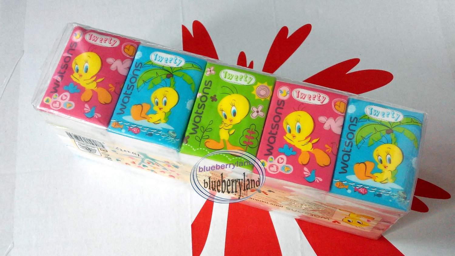 20 Packs Looney Tunes Tweety Tissue Paper hankies woman home
