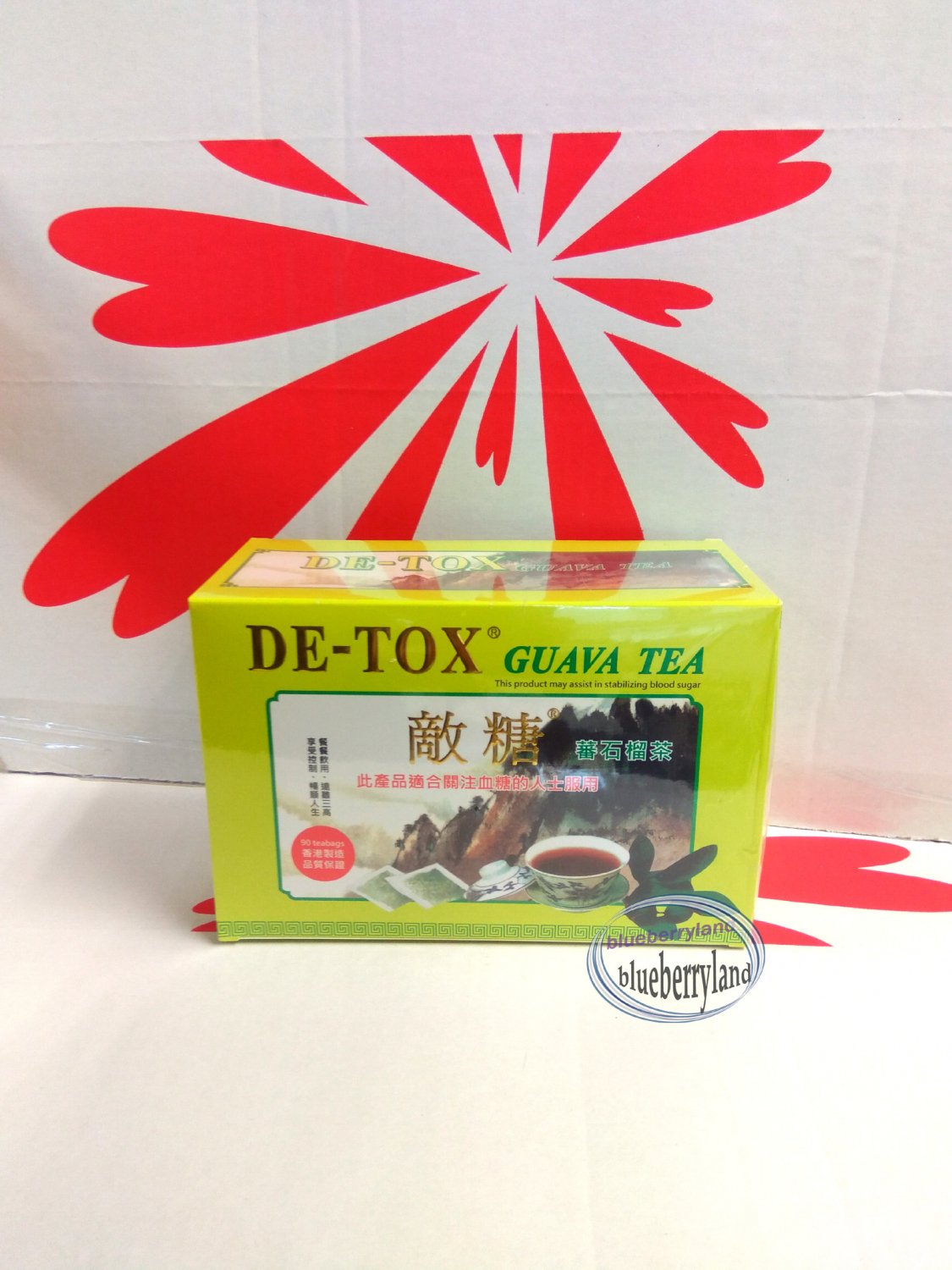 De-Tox Guava Tea 2.7g X 90 tea bags Detox Stabilize Blood Sugar Help ...