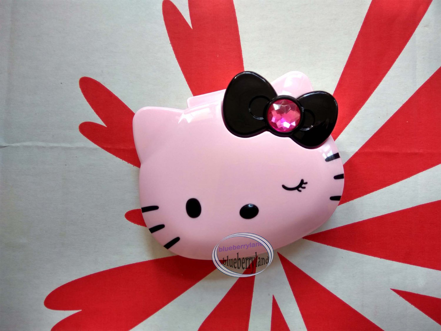 Japan Sanrio Hello Kitty False Eyelash Case Pink makeup cosmetic tool