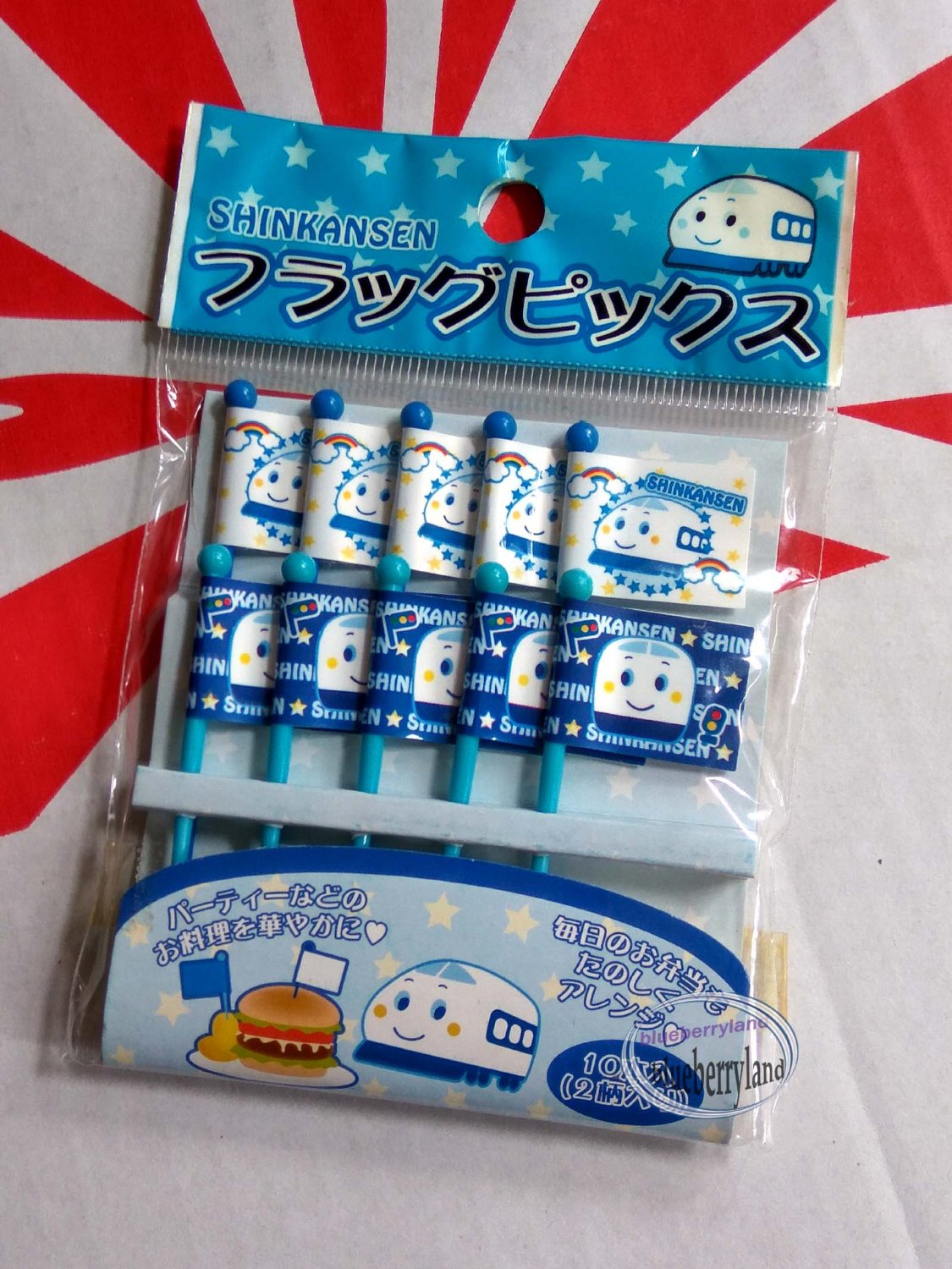 Japan Sanrio Shinkansen 10 Food Picks Bento accessories Party