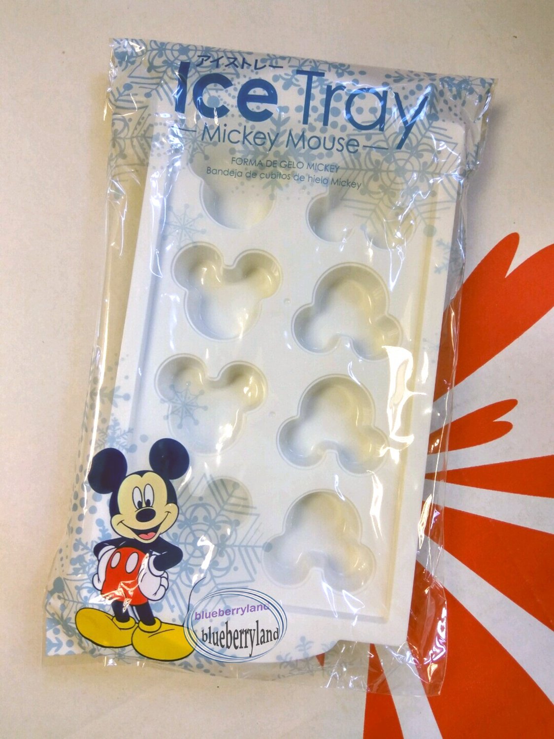 Japan Disney Mickey Mouse Ice Cube Tray Rack ice Figure Mold set ...
