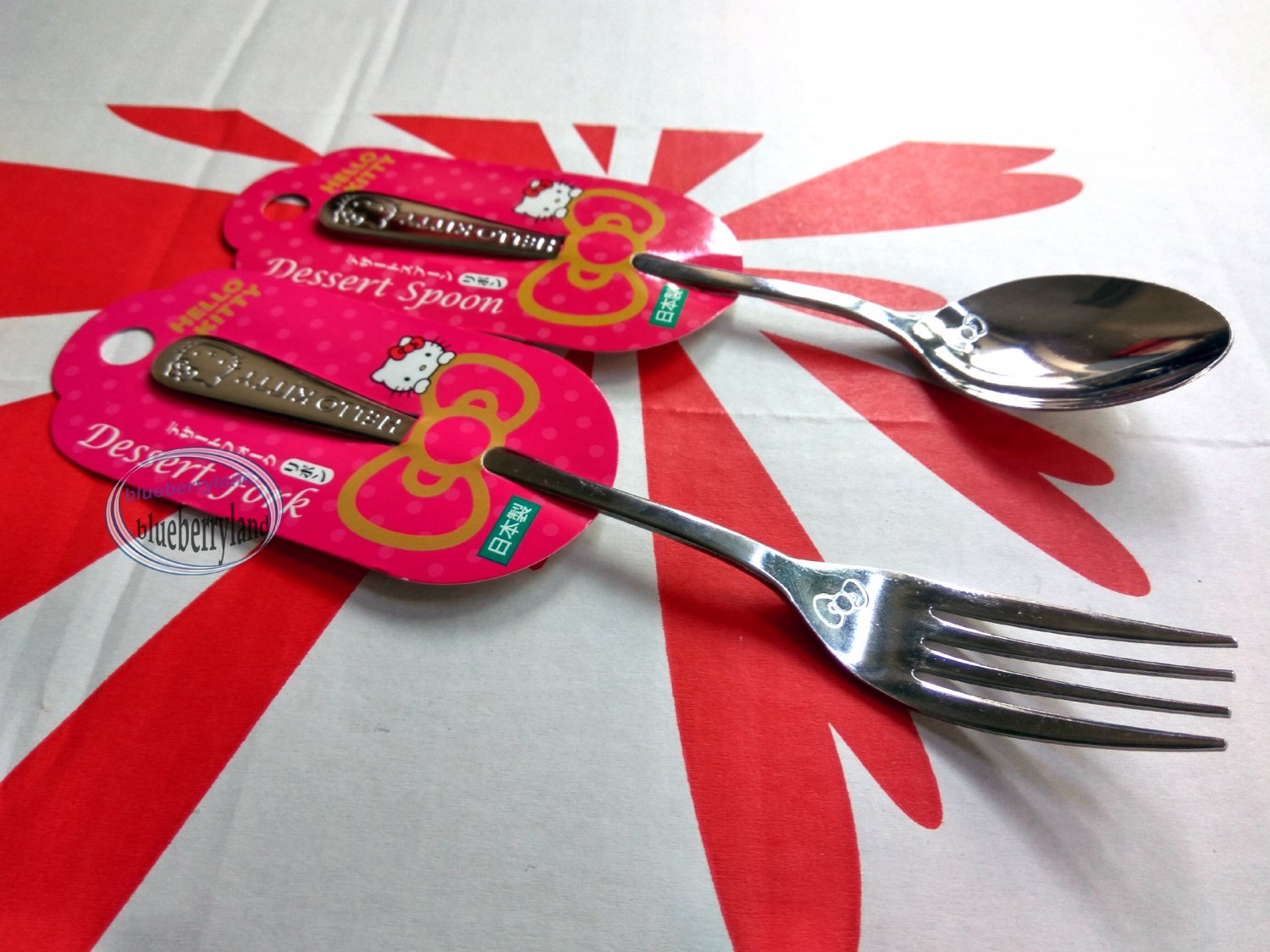 Japan Sanrio Hello Kitty Spoon & Fork set kitchen Cutlery home
