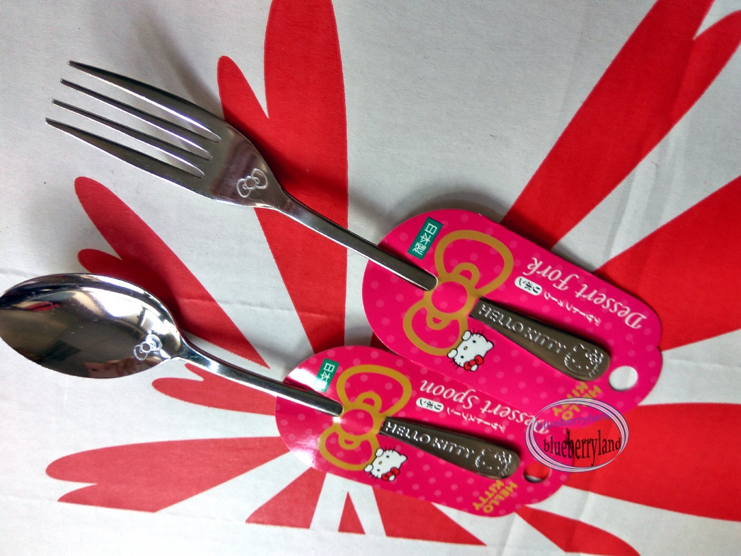 Japan Sanrio Hello Kitty Spoon & Fork set kitchen Cutlery home
