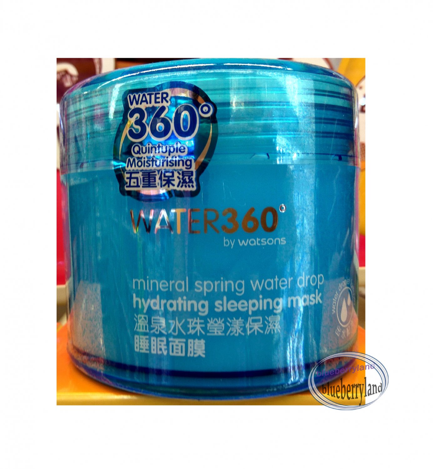 Watsons WATER 360° Quintuple Moisturising mineral spring water drop ...