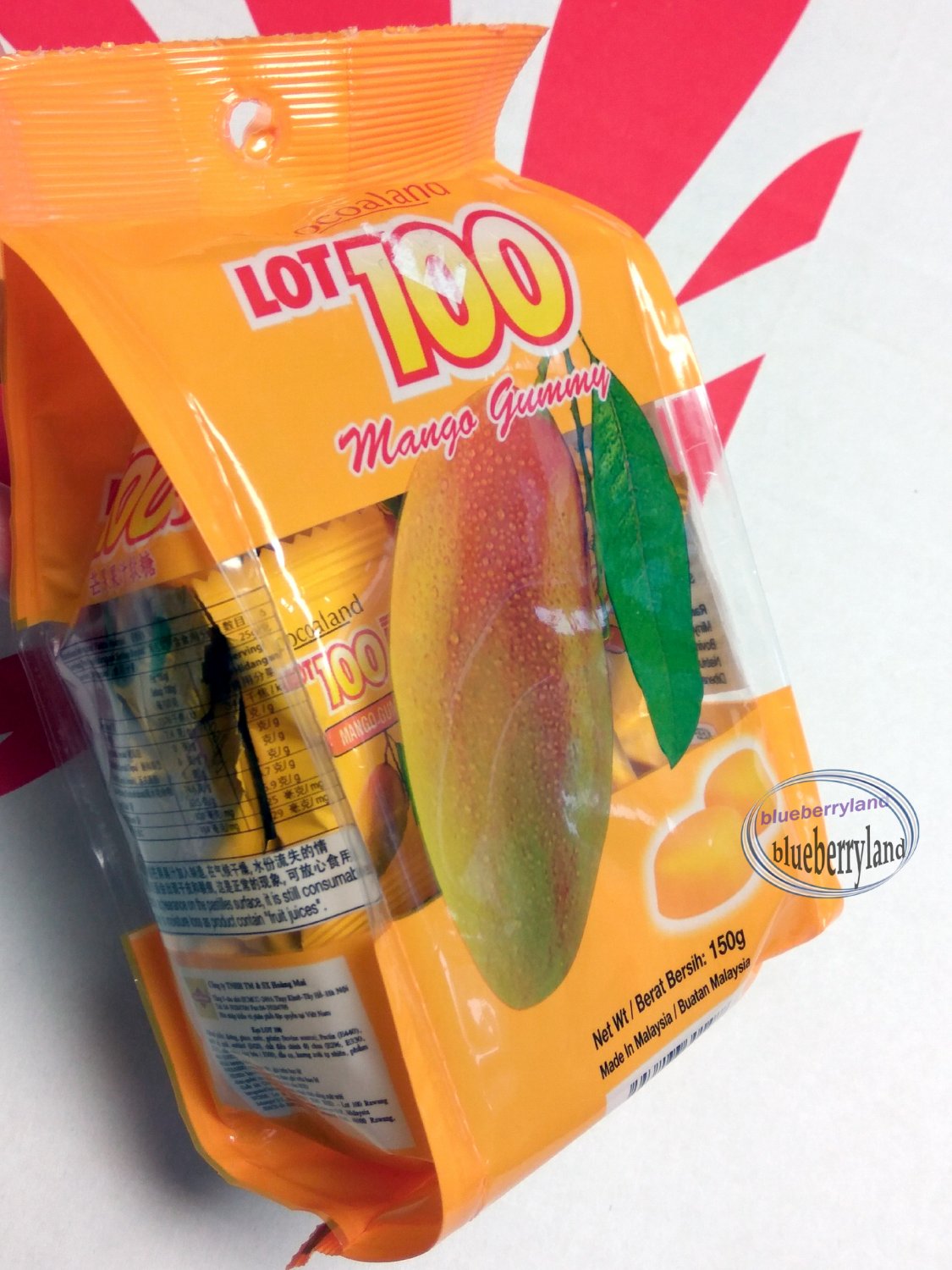 Cocoaland Lot 100 Mango Gummy Candy 150g sweets treats Party snacks ...