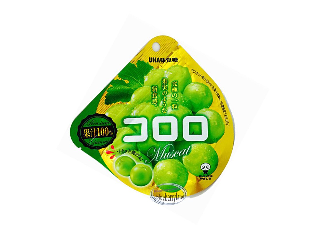 Japan UHA Mikakuto Kororo Muscat Flavor Premium Gummi Gummy 40g sweets ...