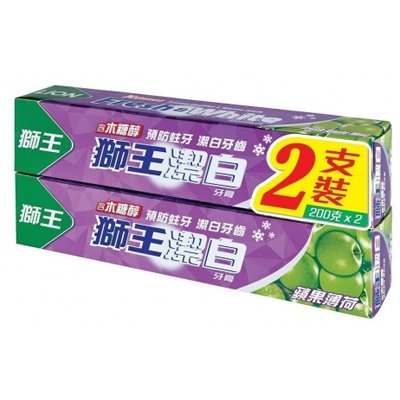 Lion Fresh & White MINT Fluoride Toothpaste Teeth Care 2x 200g