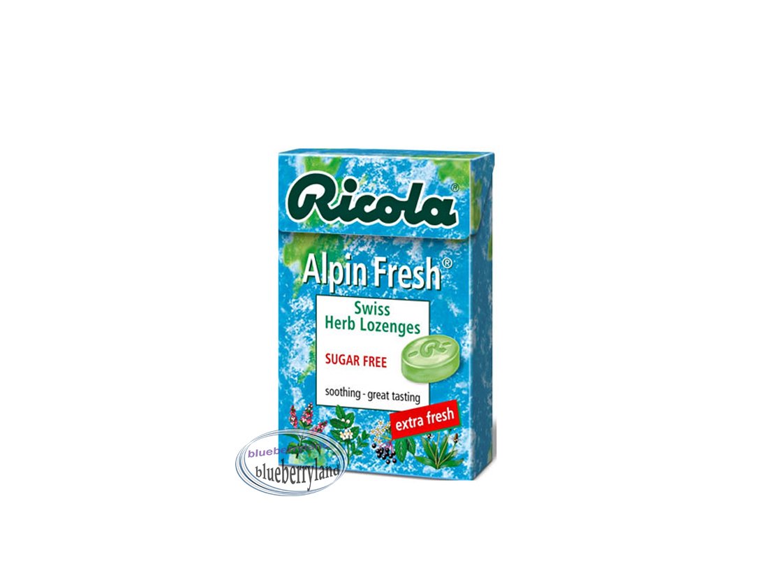 Ricola ALpin Fresh MINT Swiss Herb Lozenges Sugar free Mint Drops Candy 2 boxes Candies snack sweet