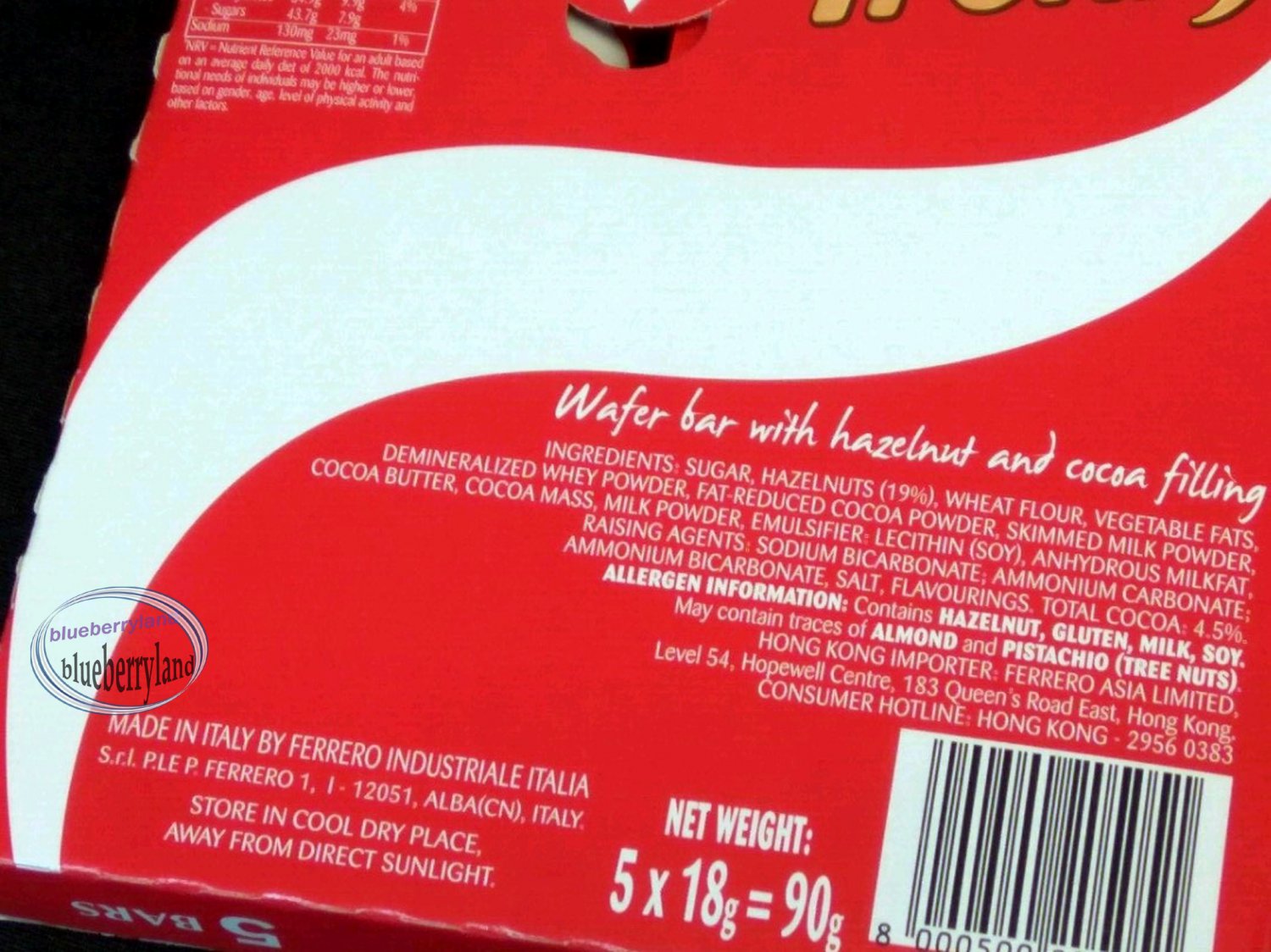 Ferrero Tronky Chocolate & Hazelnut Wafers Snack sweets snacks