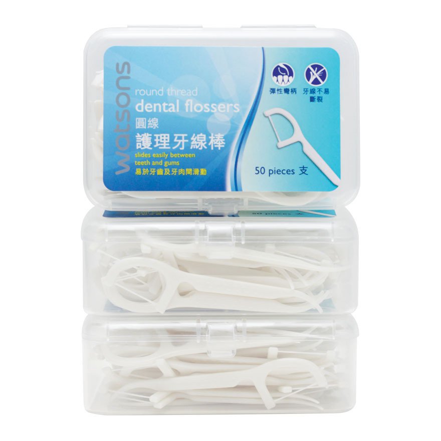 150 pcs Round Thread Oral Dental Floss Pick Flossers Tooth Picks Oral ...