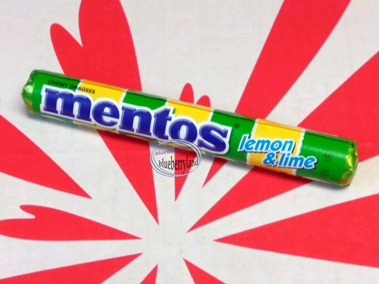 2 Rolls Mentos Lemon & Lime Flavor Chewy Dragees Candy sweet snacks ...
