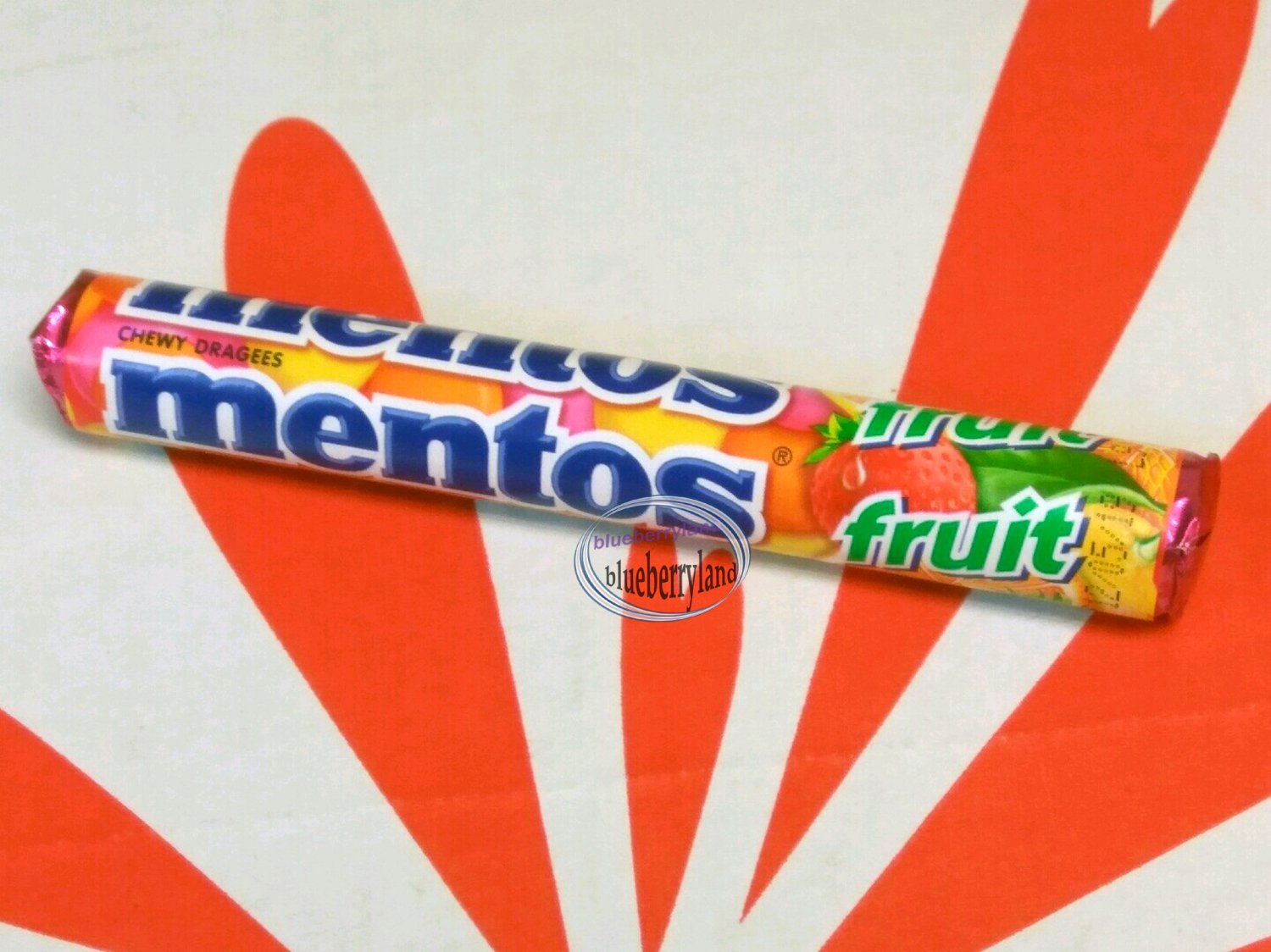 2 Rolls Mentos Fruit Flavor Chewy Dragees Candy sweet snacks candies ...