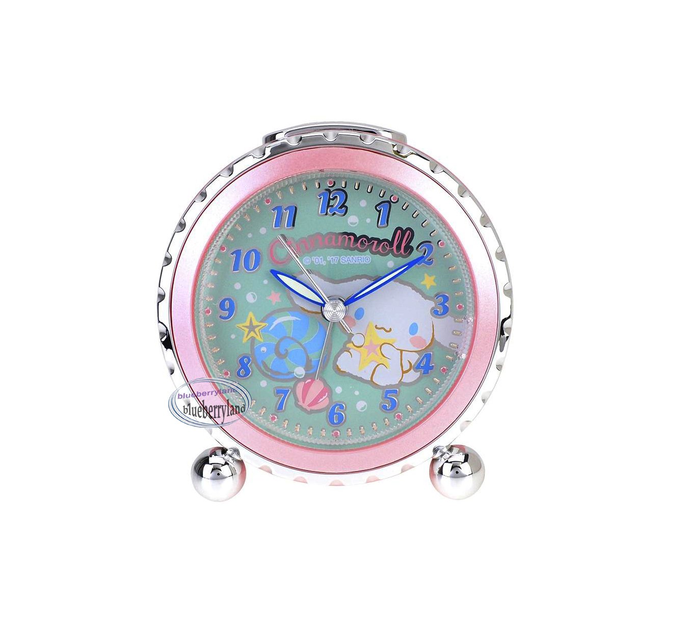 Sanrio Cinnamoroll Round Shaped Alarm Clock with LED LIGHT SNOOZE girls ...