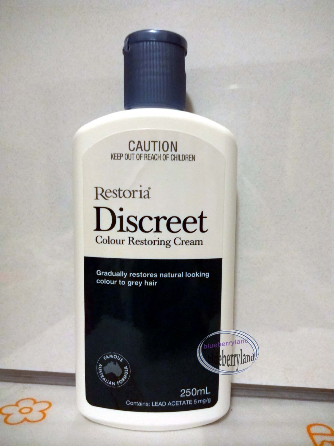 Restoria Discreet Colour Hair Restoring Cream Anti Grey Hair Repair 250ml