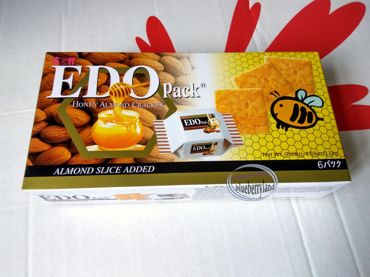 EDO Pack Honey Almond Cracker 133g biscuits sweets snacks cookies ladies