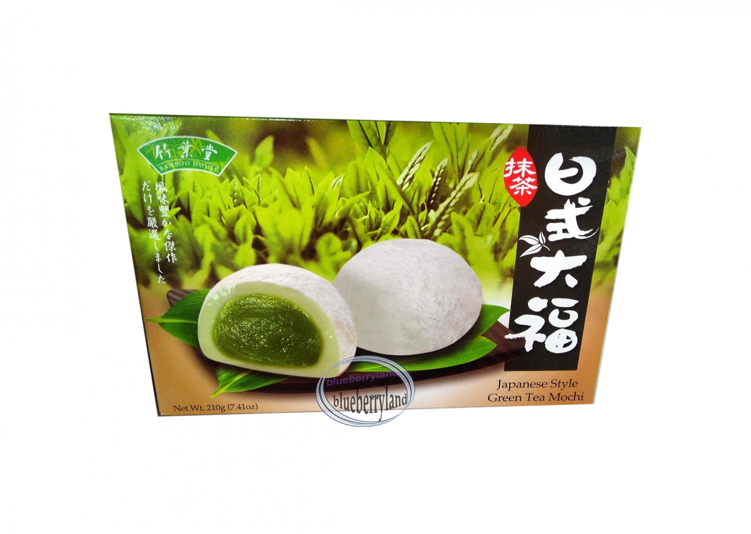 Bamboo House Japanese Style Green Tea Mochi Matcha Maccha Daifuku Rice ...